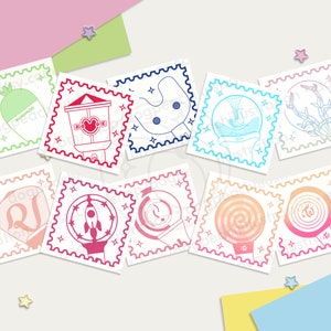 K-pop Girl Group Light Stick Color Palette Stamp Mini Print Twice IZONE ...