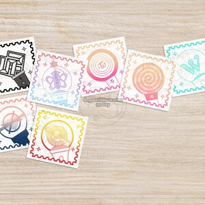 K-pop Girl Group Light Stick Color Palette Stamp Mini Print Twice IZONE ...