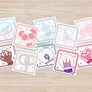 K-pop Girl Group Light Stick Color Palette Stamp Mini Print Twice IZONE ...