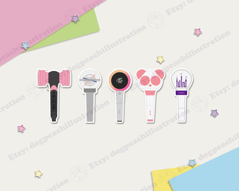 K-pop Girl Group Lightstick Sticker 2.75 Twice - Etsy