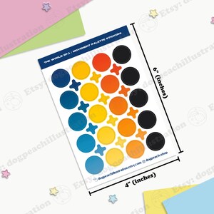 ATEEZ Album Color Palette Sticker Sheet | Top Loader Deco Stickers ...