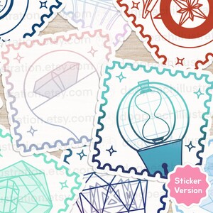 K-pop Boy Group Lightstick Color Swatch Stamp Sticker | 2" | Ateez ...