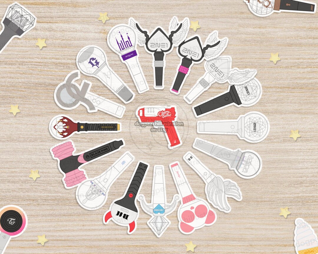 K-pop Girl Group Lightstick Sticker | 2.75"* | Twice | Aespa | Stayc ...