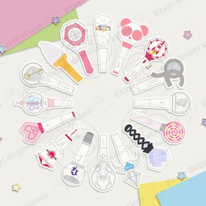 K-pop Girl Group Lightstick Sticker 2.75 Twice Aespa Stayc Girls ...