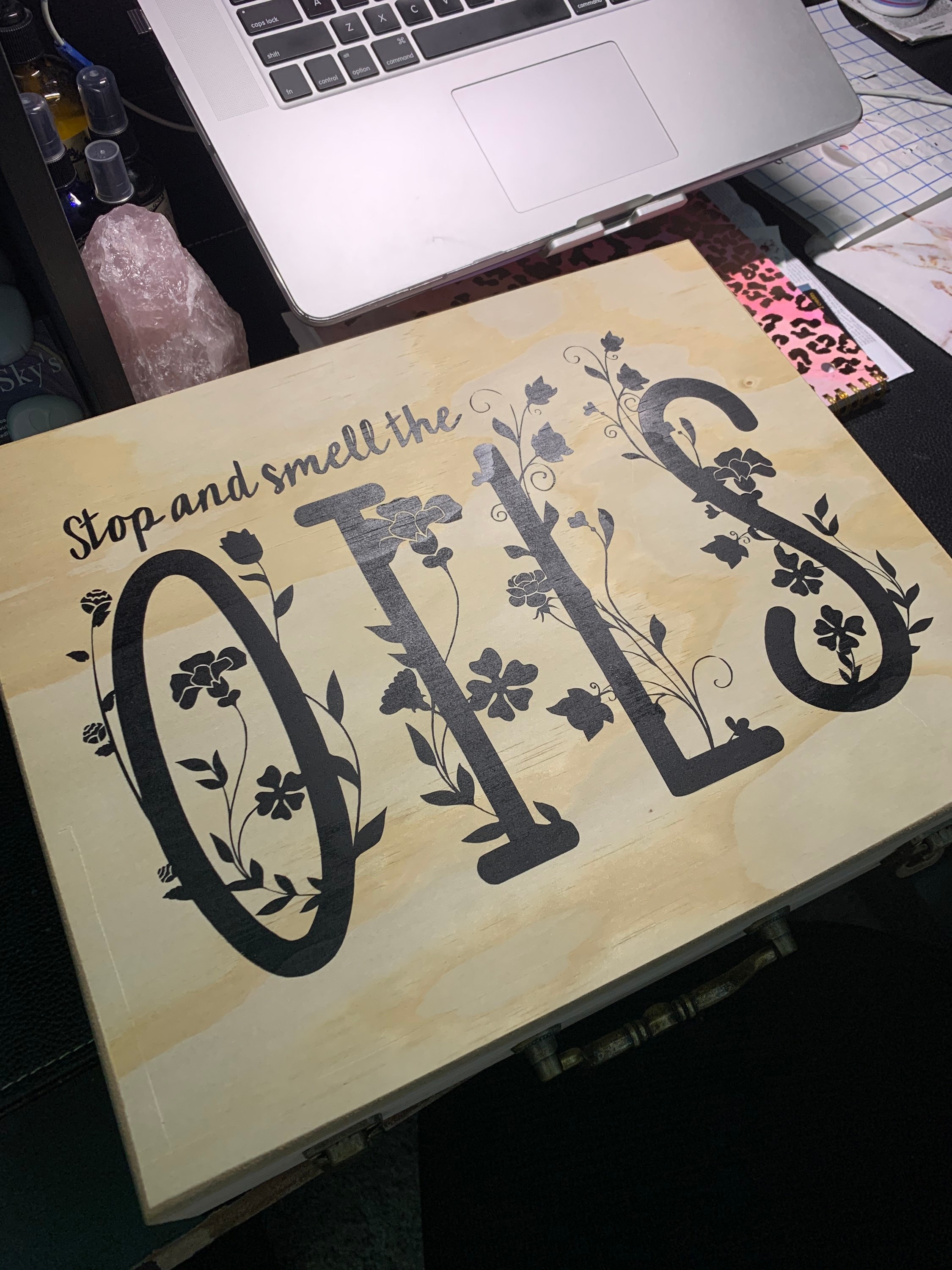 Custom Wooden Essential Oil Storage Box, Essential Oils, Storage ...