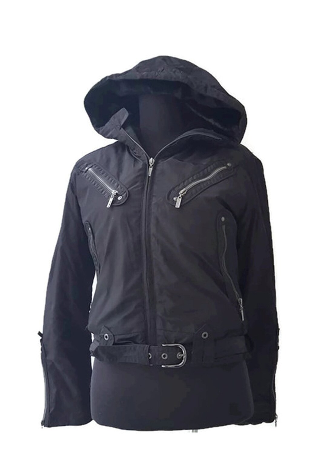 Overland Moto Rider Jacket: Black Fur Lined Expedition Coat (M/L) - Etsy