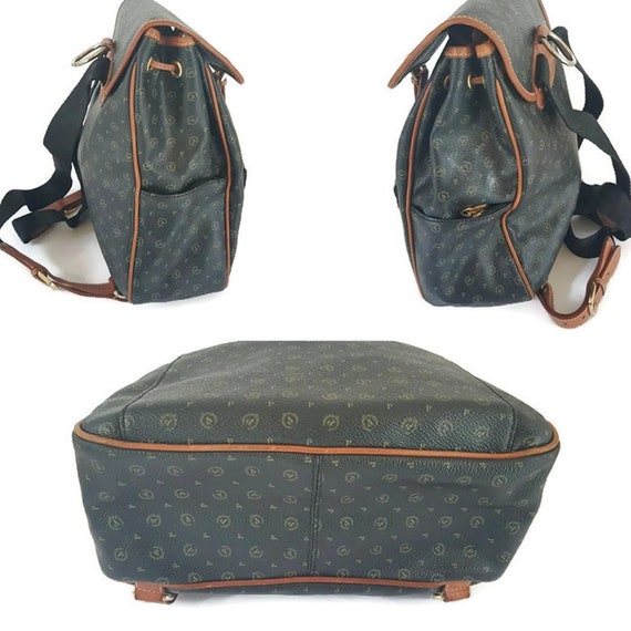 POLLINI woman monogram logo leather back back bag med… - Gem