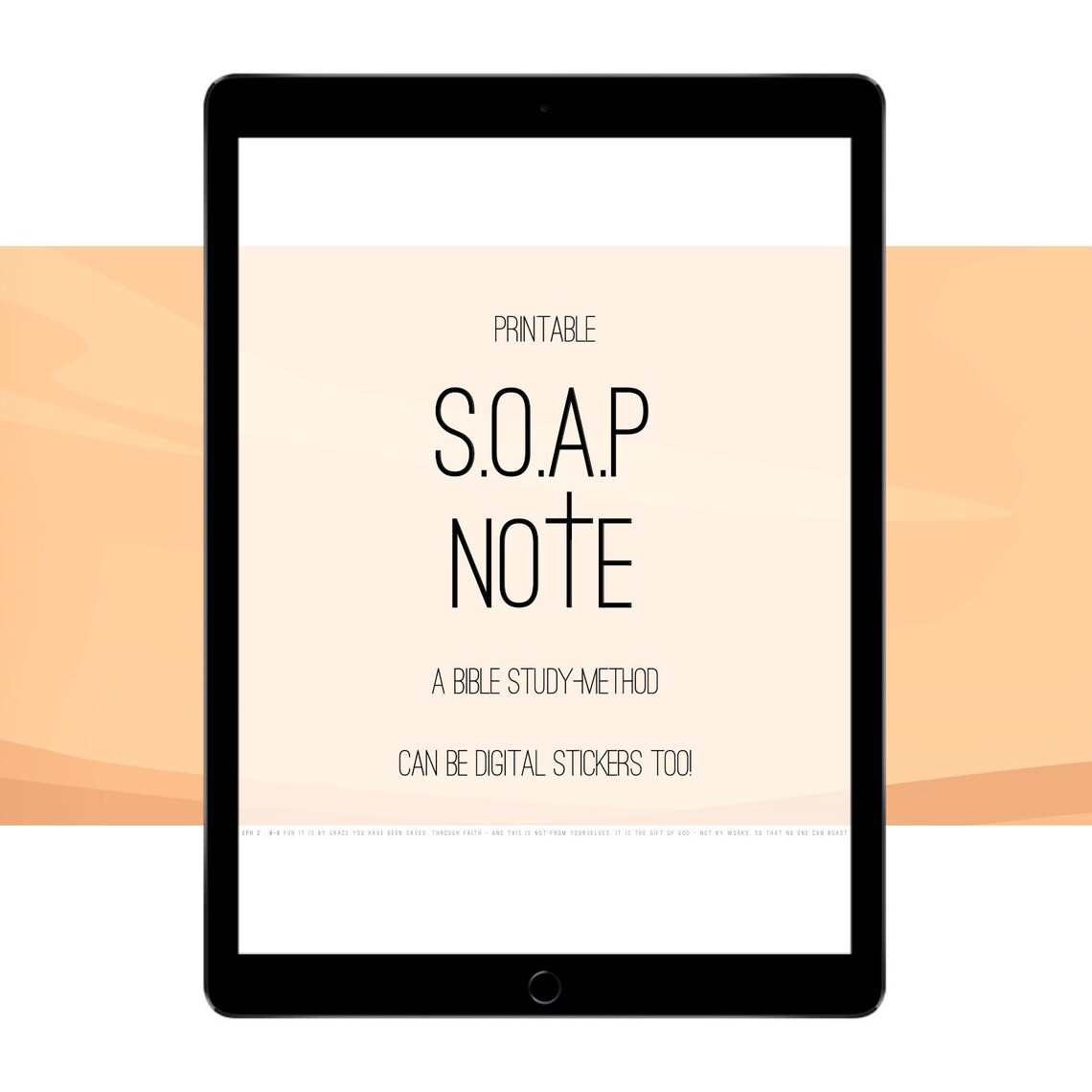 PRINTABLE and Digital SOAP Method Notes Image Sticker/goodnotes ...