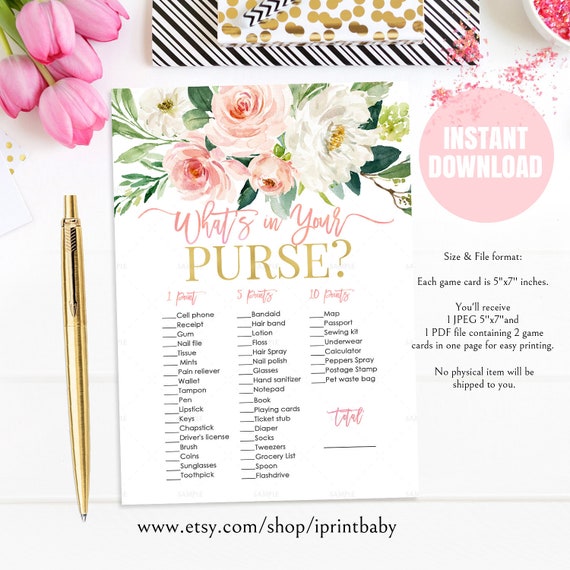 Party Favors & Games Paper & Party Supplies Baby Girl What’s In Your ...