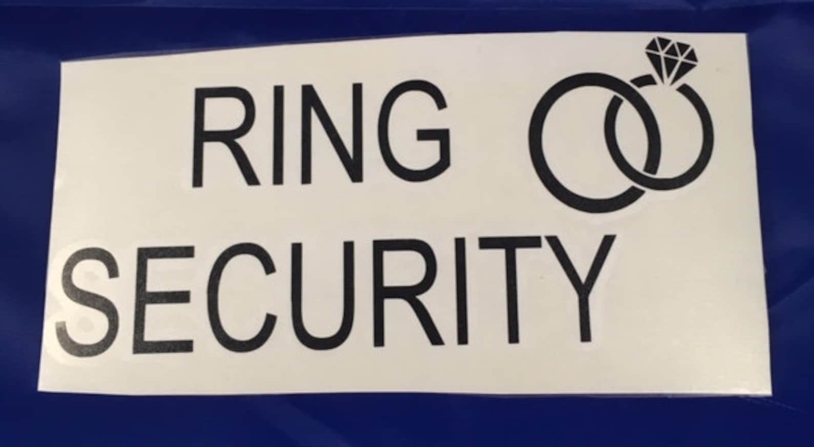 Ring Security Decal - Etsy