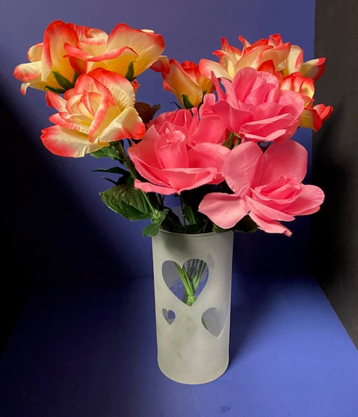 Elephant Vase, Flower Vase, Elephant and Hearts, Valentines Day ...