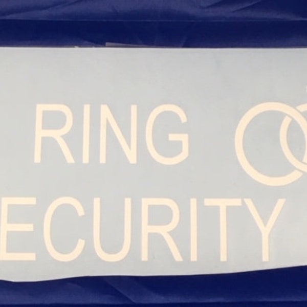 Ring Security Sign - Etsy