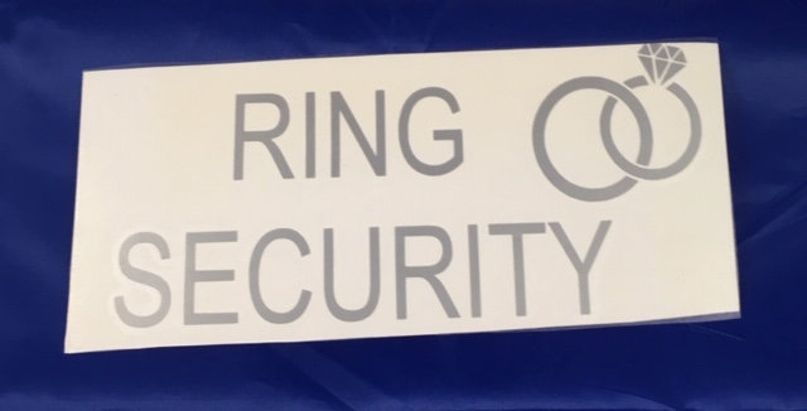 Ring Security Decal-ring Security-ring Bearer-wedding Decor-wedding ...