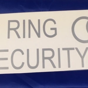 Ring Security Decal-ring Security-ring Bearer-wedding Decor-wedding ...