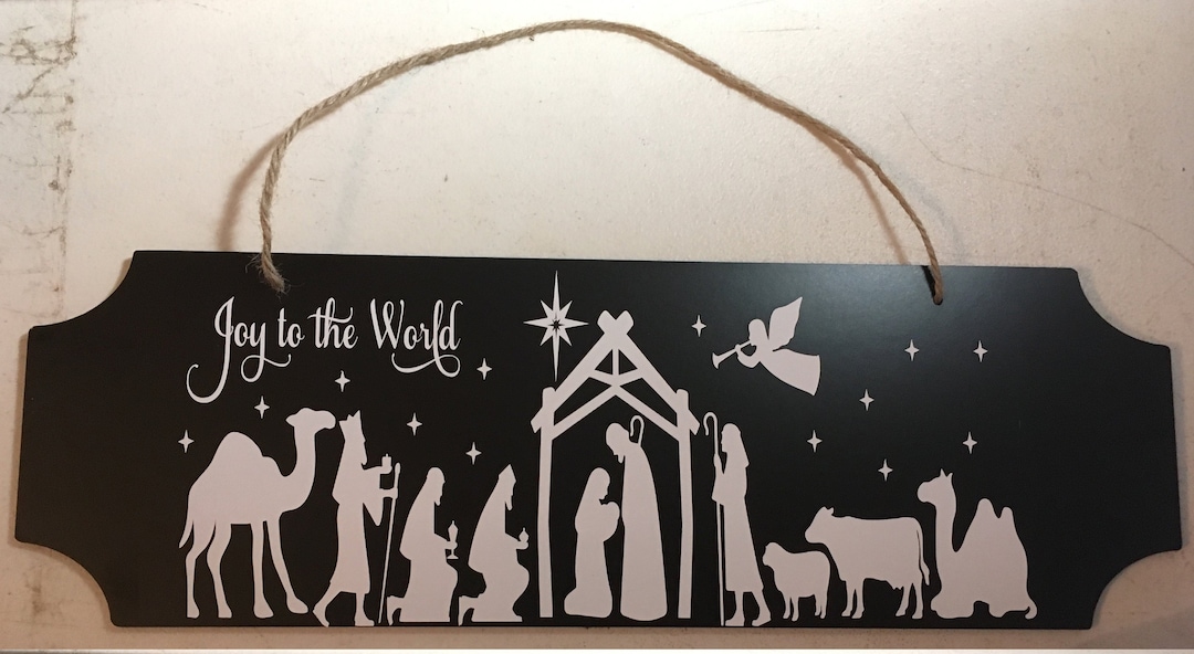 Nativity Sign Custom Nativity Sign Christmas Nativity Christmas Sign ...