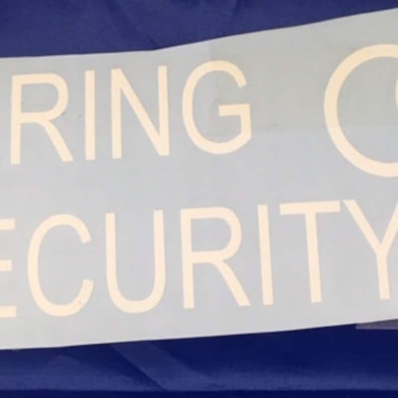 Ring Security Sign - Etsy