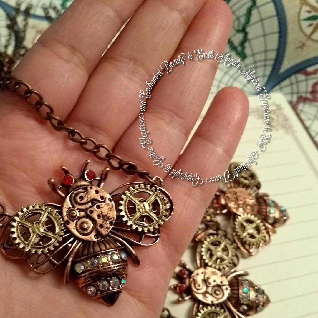 Bee, Bronze Steampunk Bees, Crystal Bees, Bronze Mechanical Bee ...