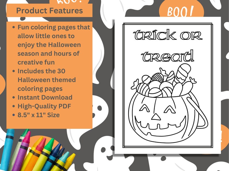Fun, Simple Halloween Themed Coloring Pages! the Perfect and ...