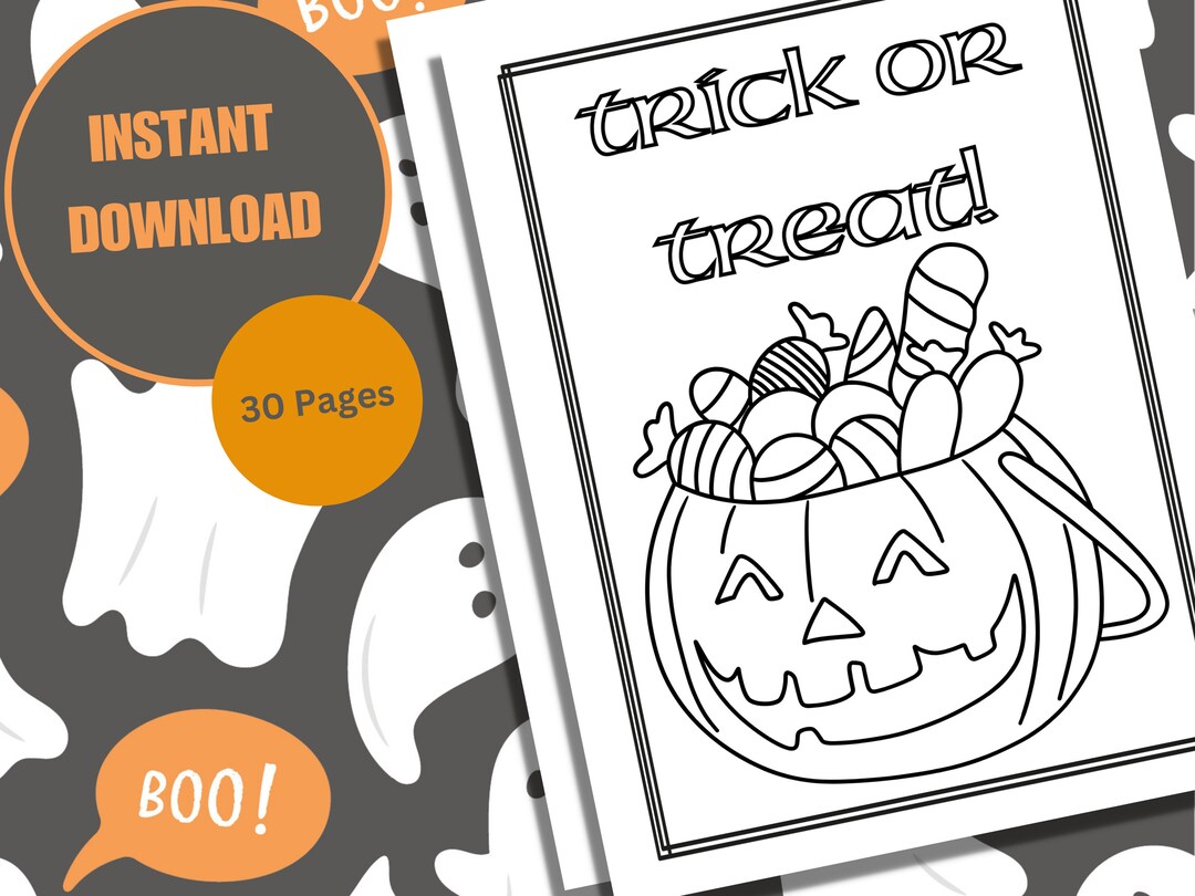 Fun, Simple Halloween Themed Coloring Pages! the Perfect and ...