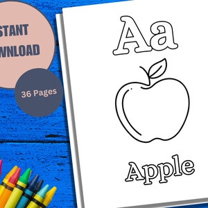Alphabet and Number Coloring Pages for Toddlers and Preschool Aged ...
