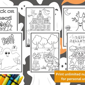 Fun, Simple Halloween Themed Coloring Pages the Perfect and ...
