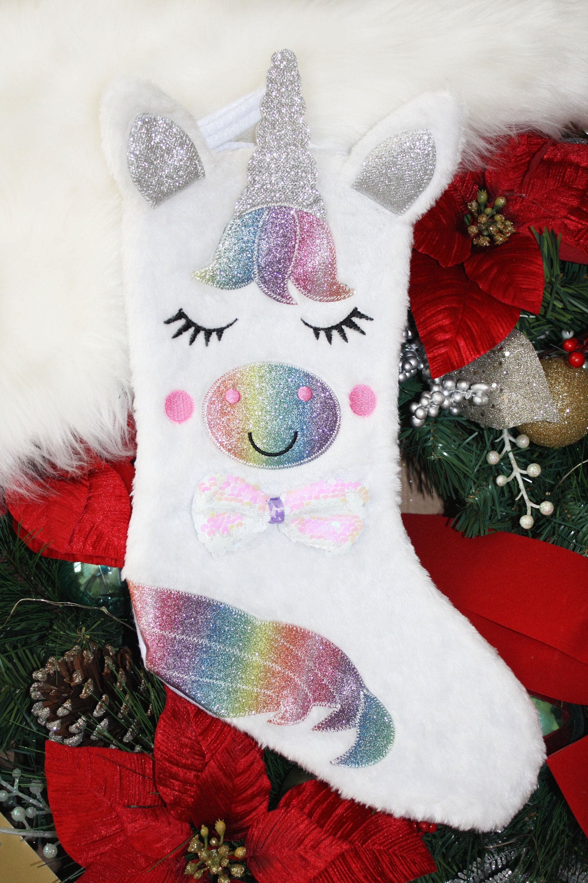 Girls Unicorn Christmas Stocking - Etsy