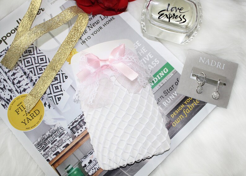 Women's Mesh Socks With Pink Bowtie - Etsy