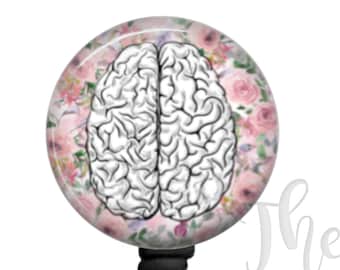 Brain Badge Reel Neuro Nurse Retractable ID Badge Holder | Etsy