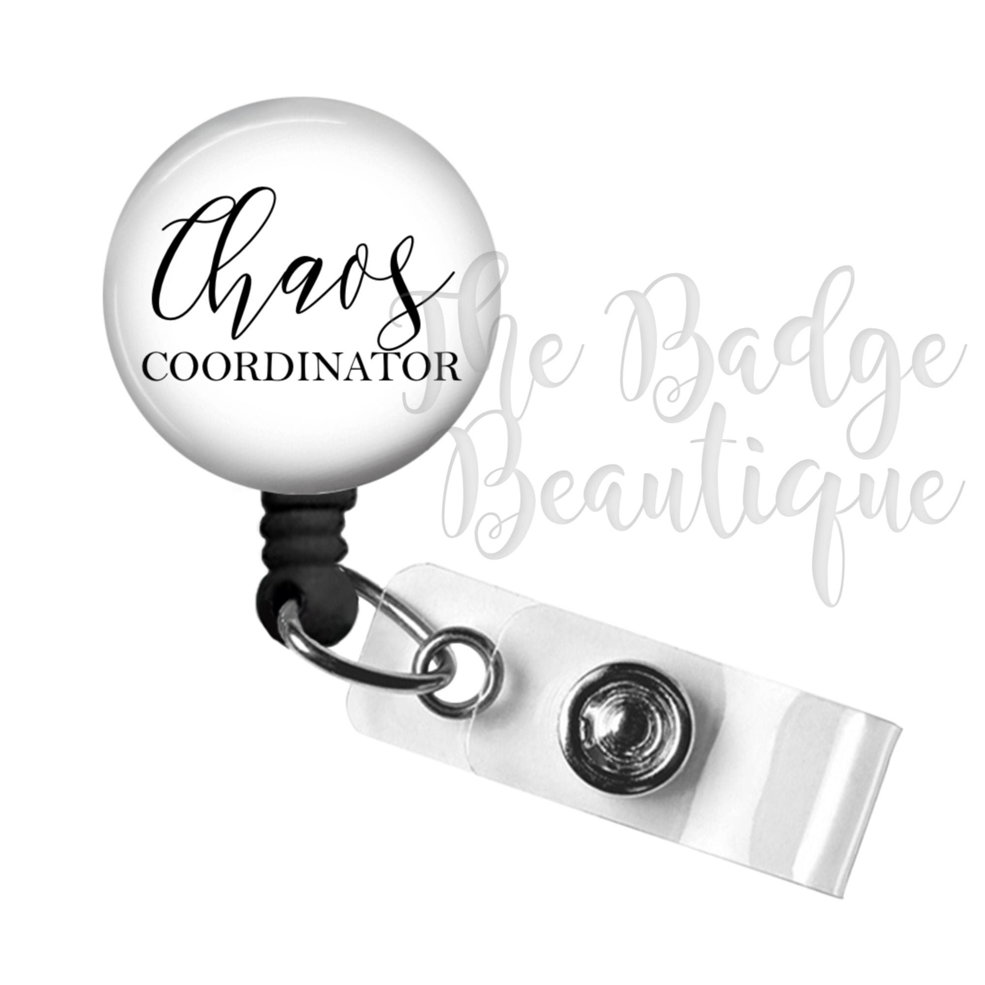 Chaos Coordinator Badge Reel Nurse Manager Unit Secretary - Etsy