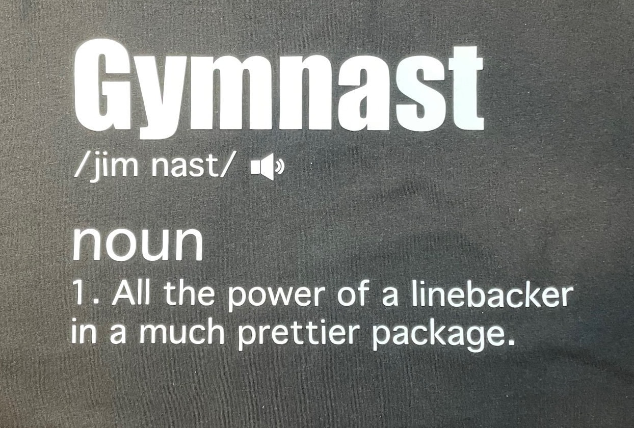 Gymnast T-shirt | Gymnastics Fan T-shirt | Gymnast Definition Shirt ...