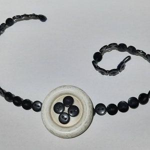 Chokers Necklace/ Button Necklace/ Button Jewelry/ Handmade Jewelry - Etsy