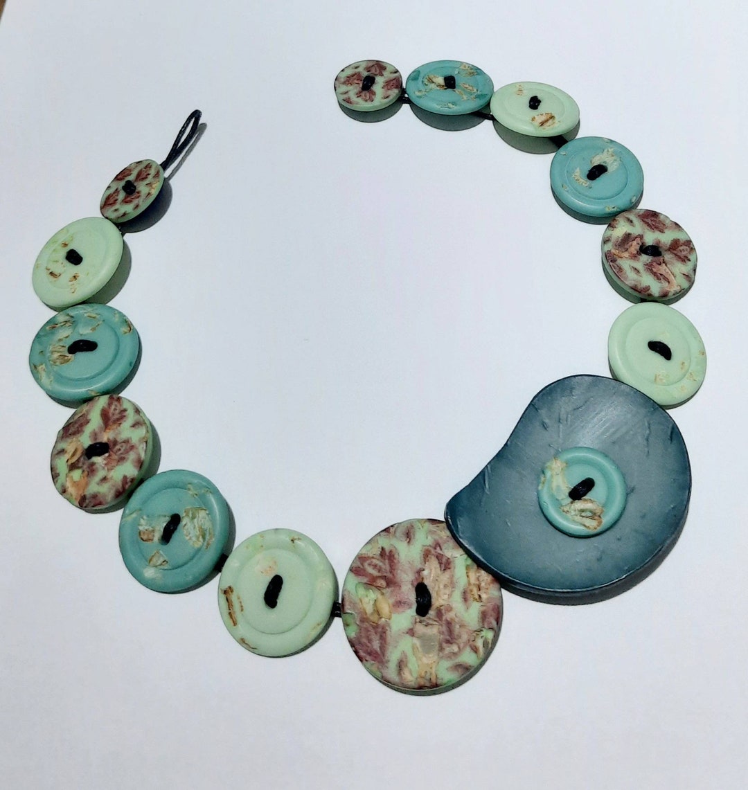 Chokers Necklace/ Button Necklace/ Button Jewelry/ Handmade Jewelry - Etsy