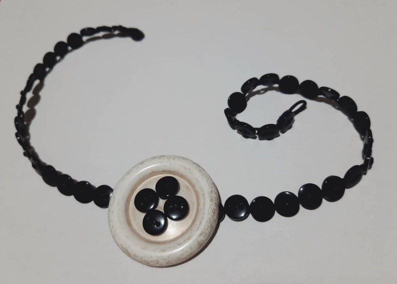 Chokers Necklace/ Button Necklace/ Button Jewelry/ Handmade Jewelry - Etsy