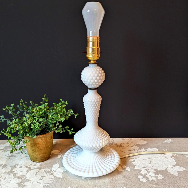Lighting Milk Glass Stand - Etsy