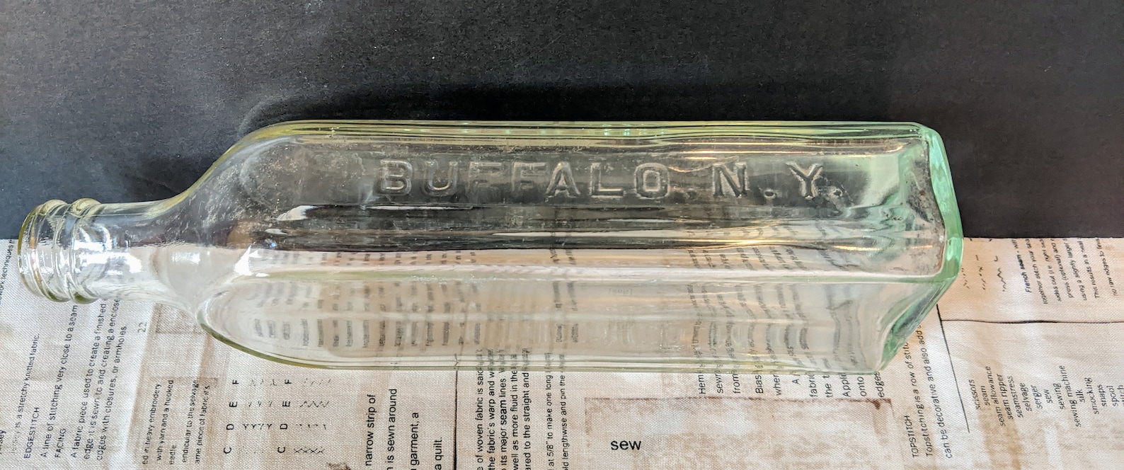 Antique Glass Bottle Vintage Dug Bottle Green Glass Old | Etsy