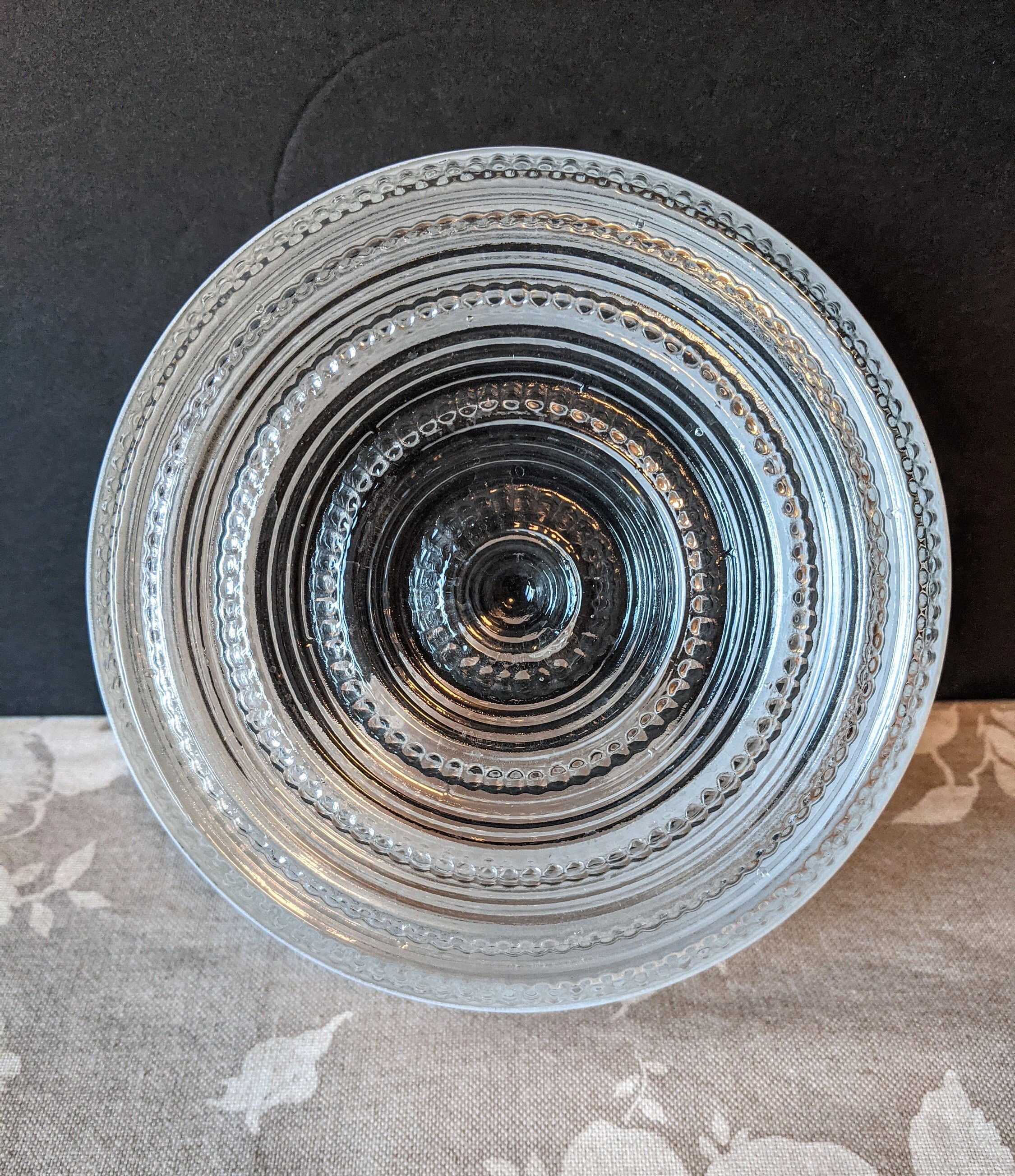 Vintage Ceiling Light Cover Textured Glass With White Trim Mid - Etsy