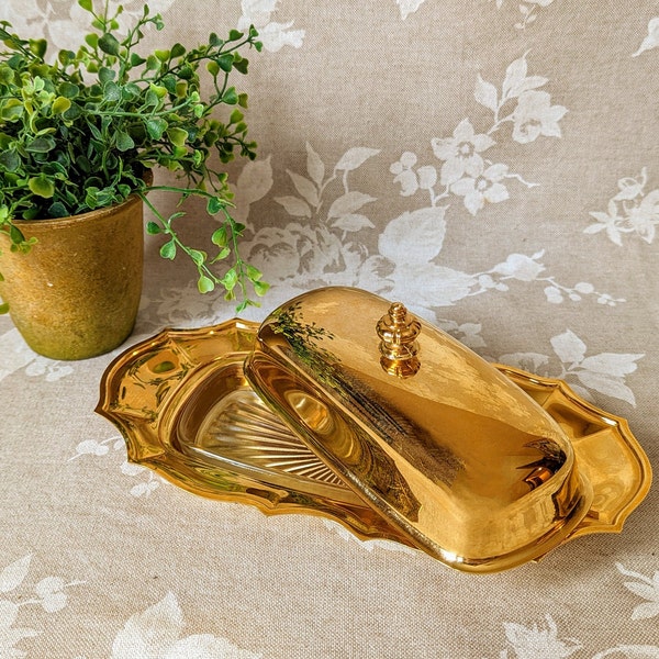 Gold Butter Dish - Etsy