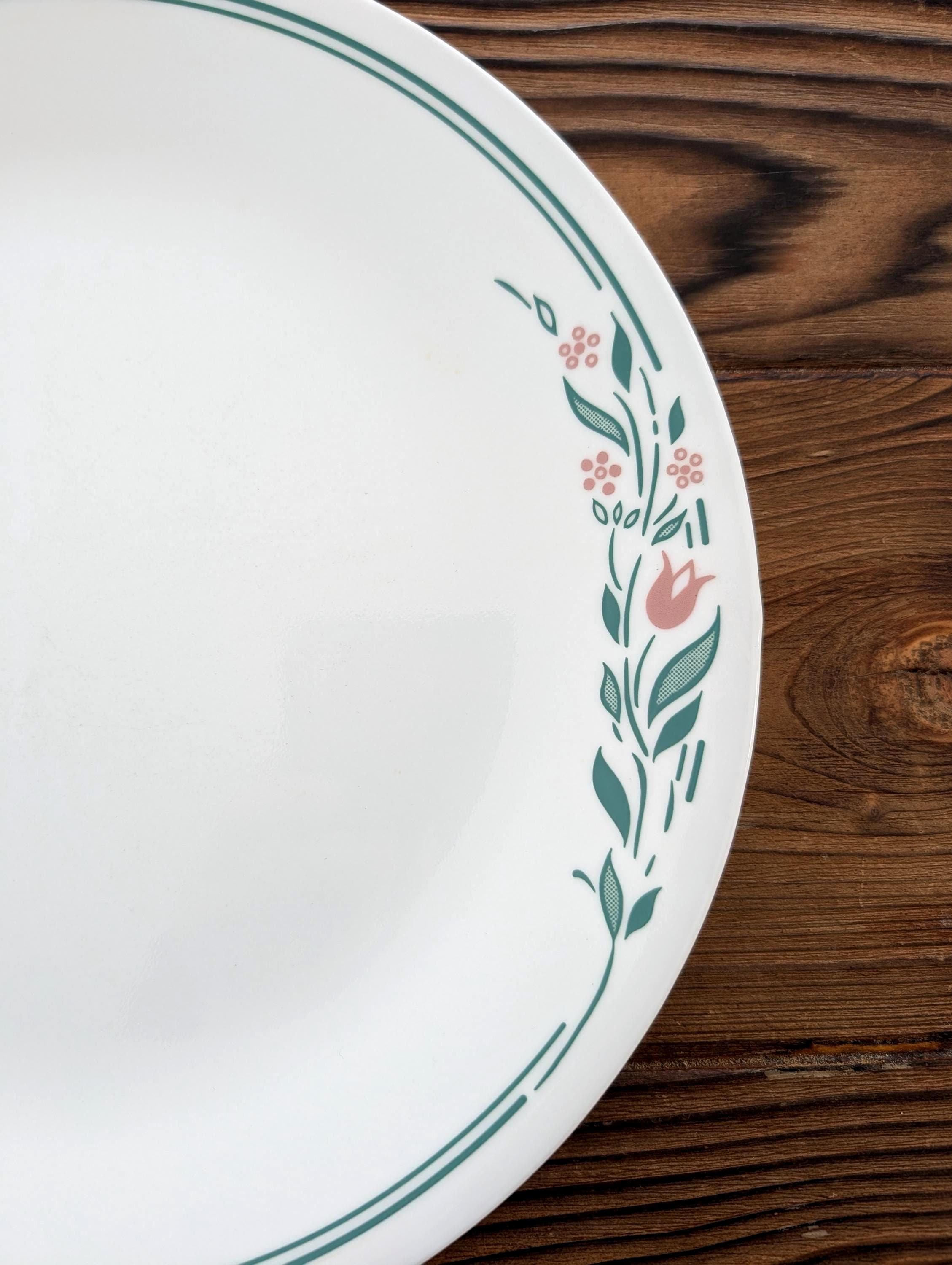 Vintage Corelle Rosemarie 6 Piece Dish Set Dinner, Lunch, Side Plates ...