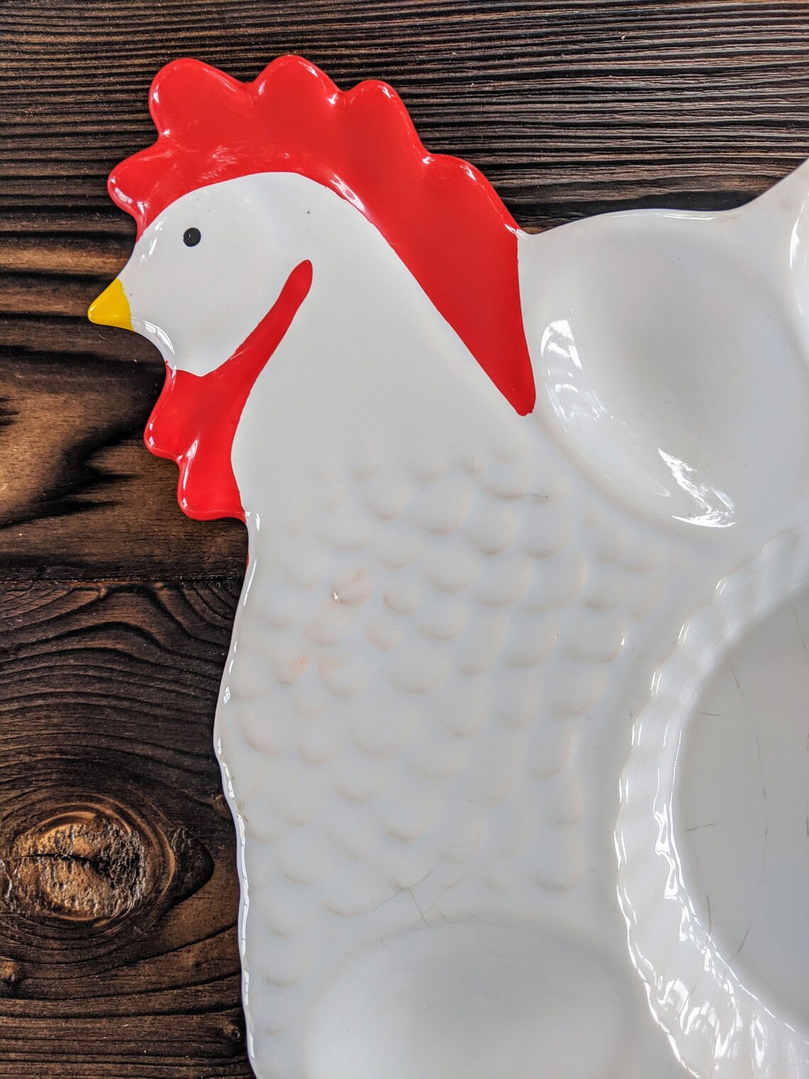 Vintage Chicken Deviled Egg Platter Ceramic Deviled Egg Dish | Etsy