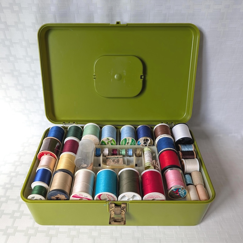 Vintage Box With Contents - Etsy