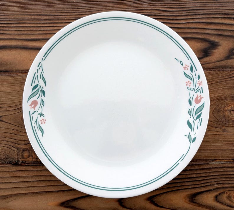 Vintage Corelle Rosemarie 6 Piece Dish Set Dinner, Lunch, Side Plates ...