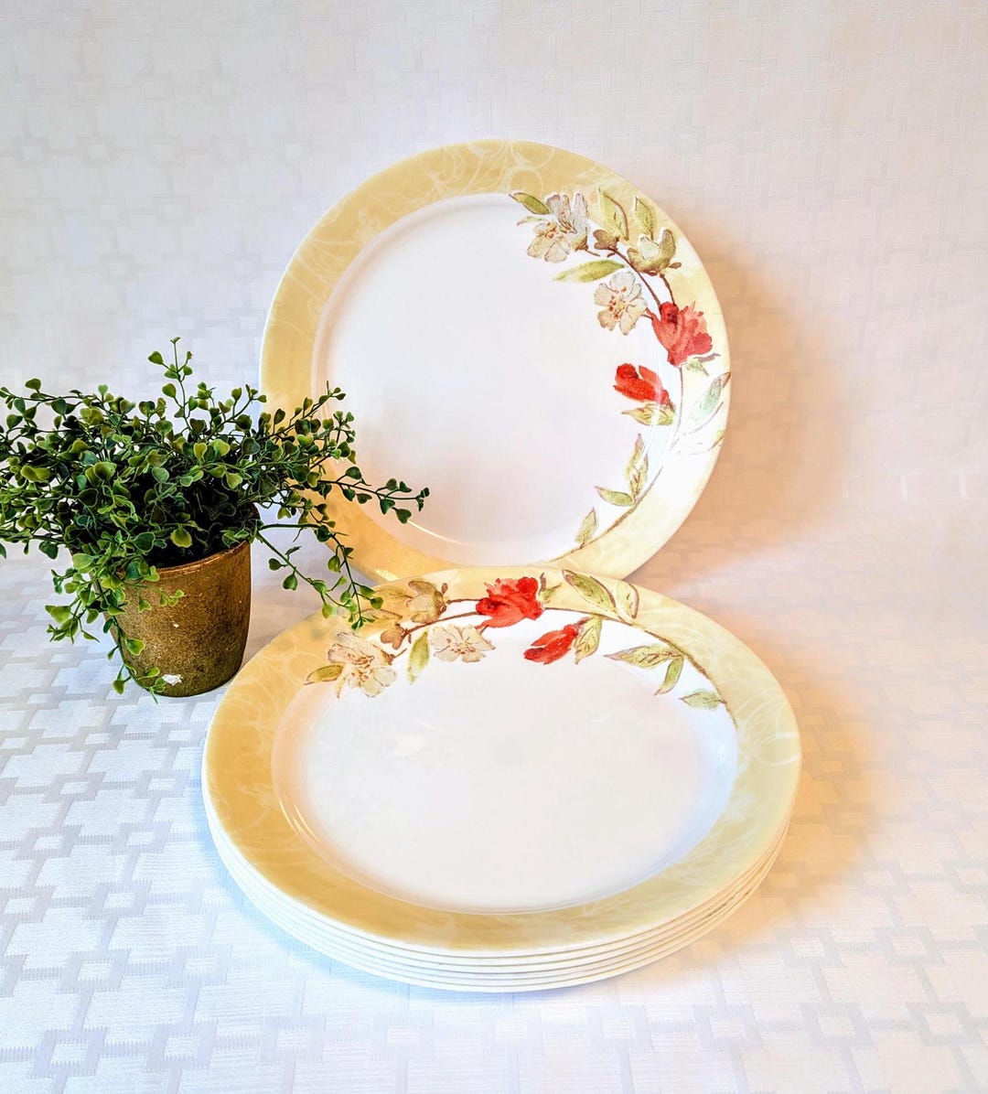 7 Corelle Livello Dinner Plates, Discontinued Corelle Vitrelle 10 1/4 ...