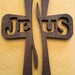 Curved Jesus Wood Cross - Etsy