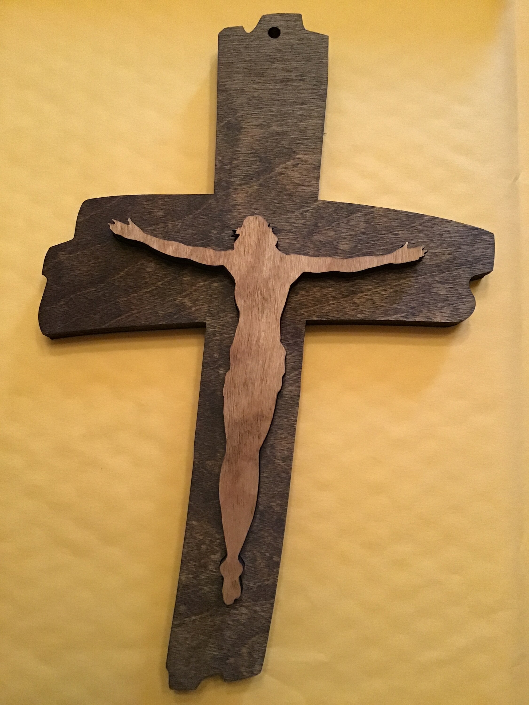 Rugged Multi-layer Jesus Wood Cross - Etsy UK
