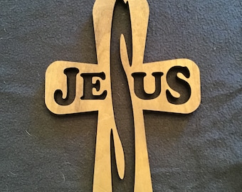 Christian Wood Cross Jesus Christ Necklace Wooden Wrist - Etsy