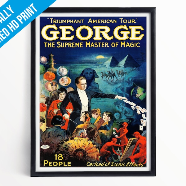 Vintage Magic Poster - Etsy