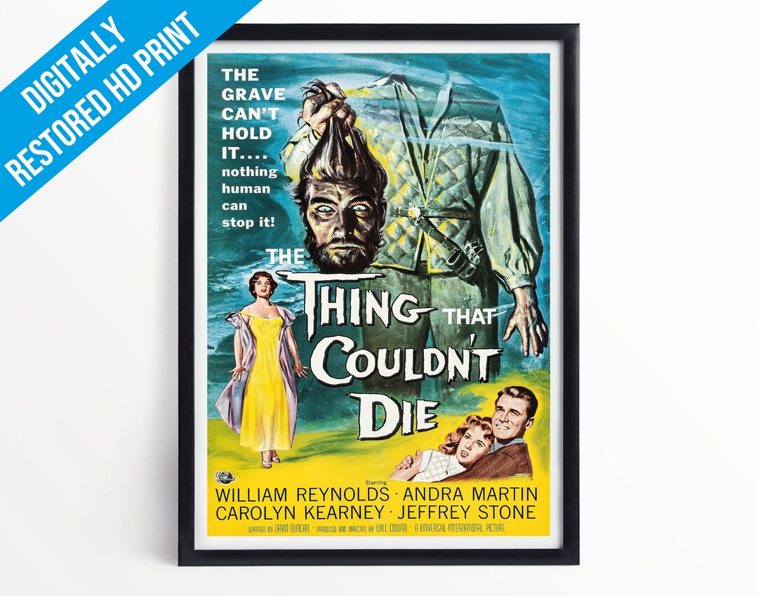 The Thing That Couldn't Die Horror Movie Film Poster Print A5 A4 A3 ...