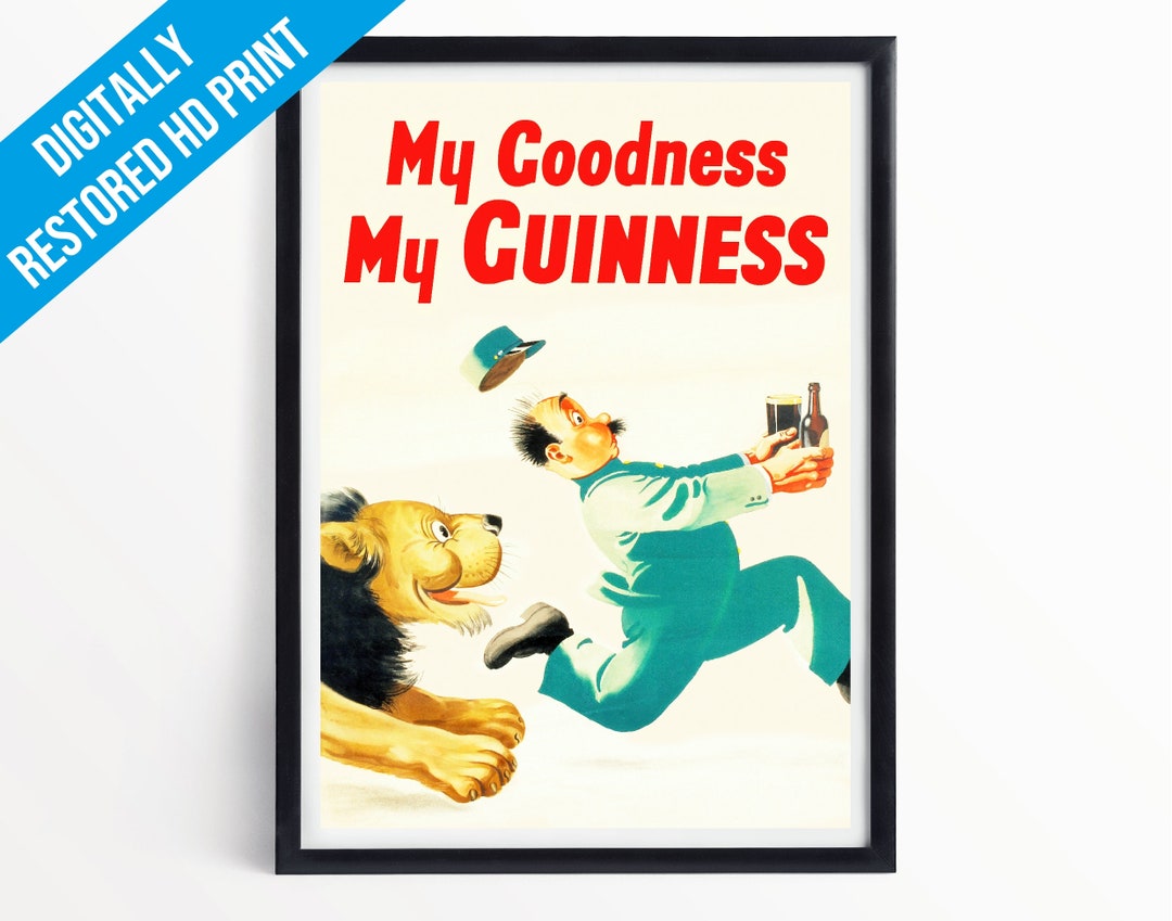 Guinness Poster Print My Goodness My Guinness A5 A4 A3 - Etsy