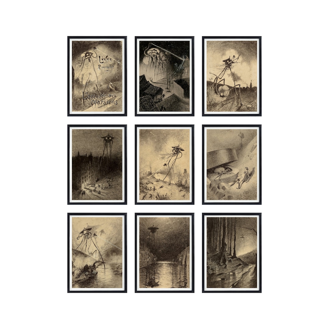 War of the Worlds Poster Print 9 Options Henrique Alvin Correa A5 A4 A3 ...