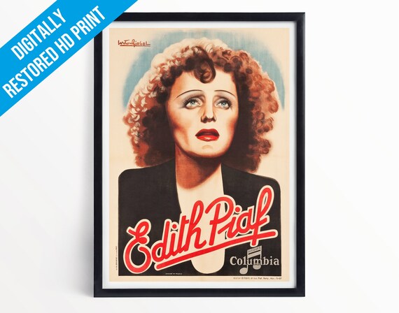 Edith Piaf Poster Print A5 A4 A3 Professionally Printed - Etsy Australia